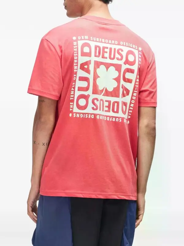Deus Ex Machina Quad Logo-print Cotton T-shirt