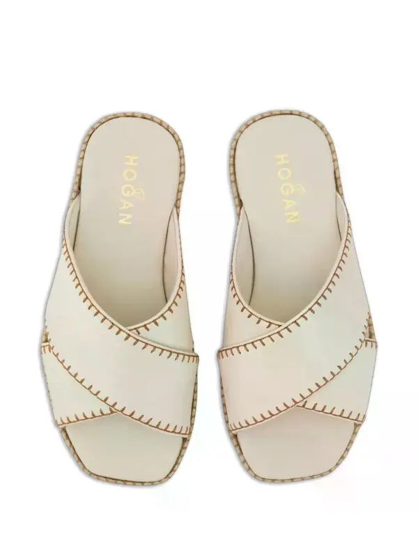 Hogan H660 Crossover Flat Sandals