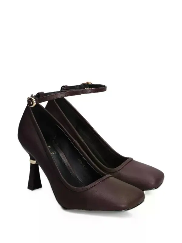 GOLD & ROUGE Marien Ankle-strap Pumps - Brown