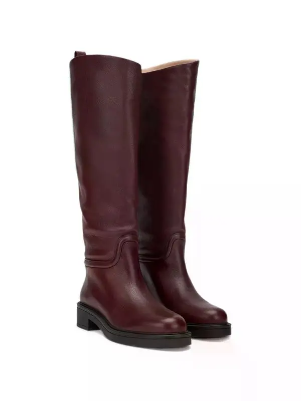STUART WEITZMAN Celia Riding Boots - Red