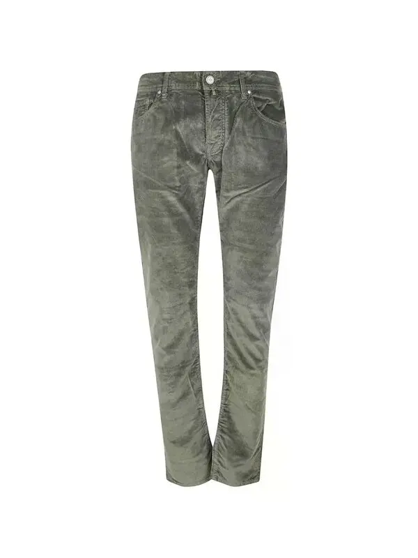 JACOB COHЁN Corduroy-effect Straight-leg Trousers
