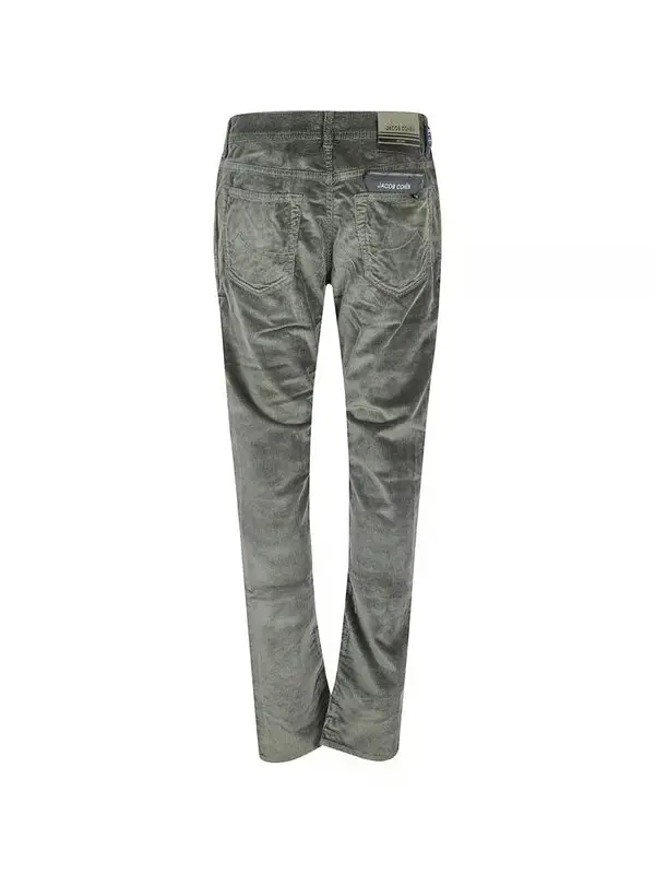 JACOB COHЁN Corduroy-effect Straight-leg Trousers