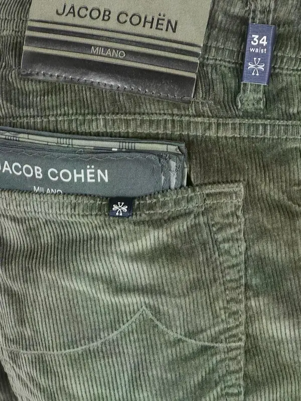 JACOB COHЁN Corduroy-effect Straight-leg Trousers