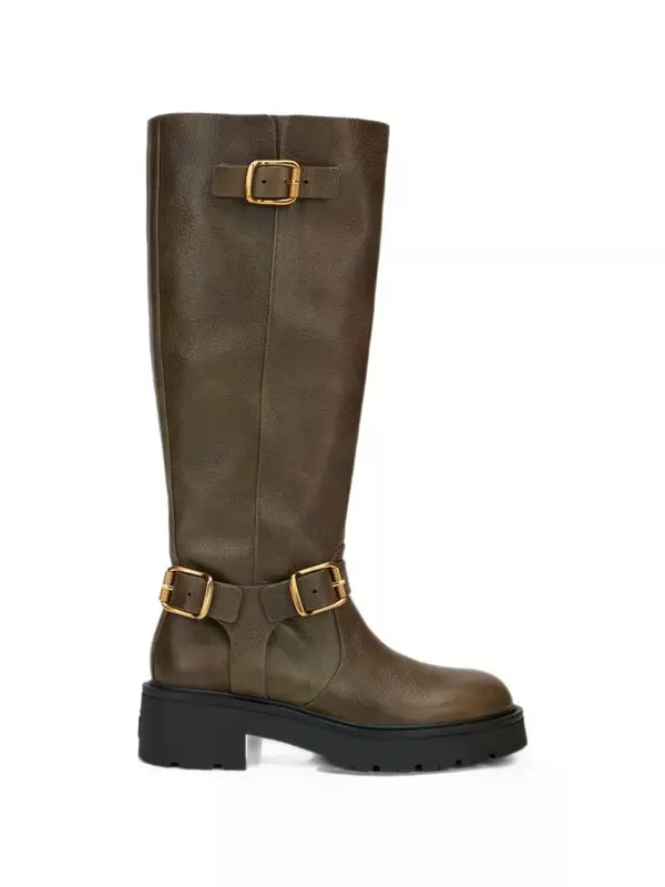 STUART WEITZMAN Ren Buckle-detail Knee-high Boots - Brown