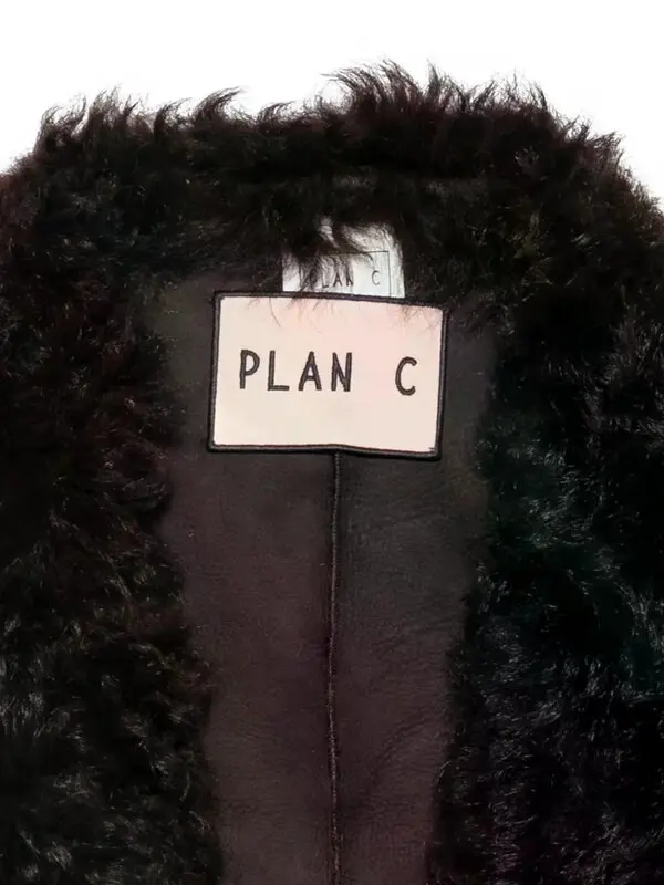 Plan C Curly Shearling Scarf