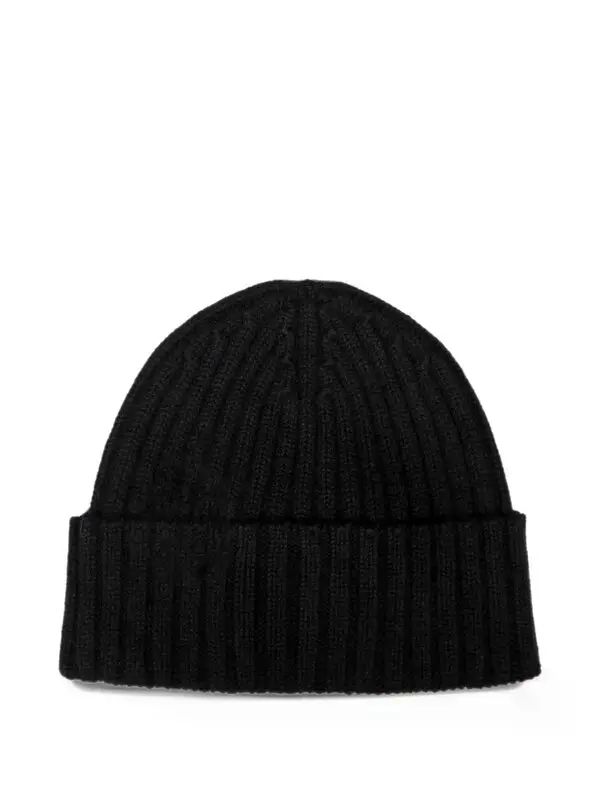 MC2 SAINT BARTH Logo-embroidered Ribbed-knit Beanie Hat