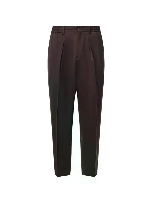 BE ABLE Pleated Elasticated-waistband Trousers