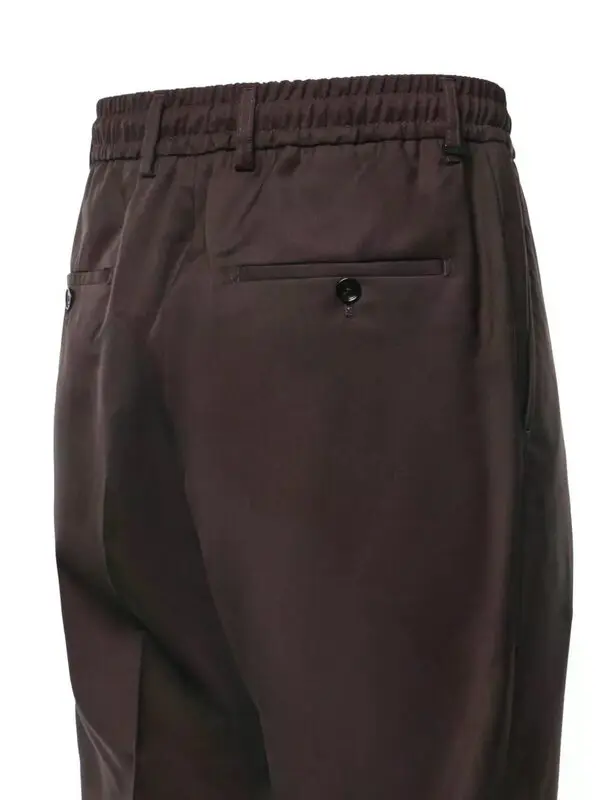 BE ABLE Pleated Elasticated-waistband Trousers