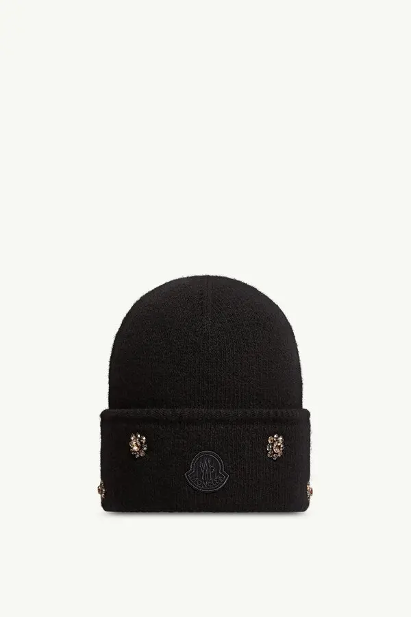 Moncler Wool & Cashmere Jacquard Beanie