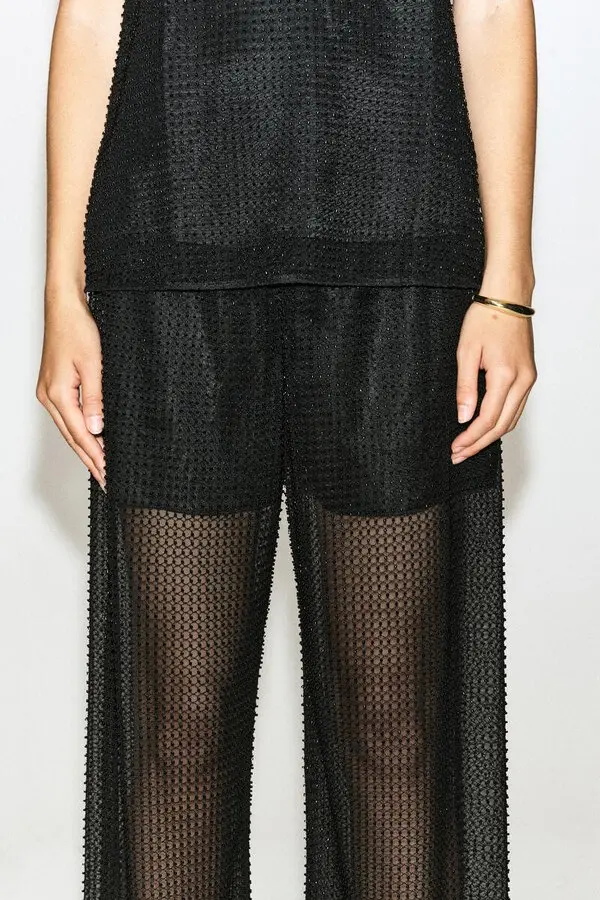 Cos Beaded Knitted Pants