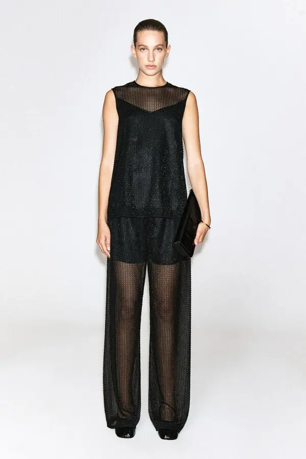 Cos Beaded Knitted Top