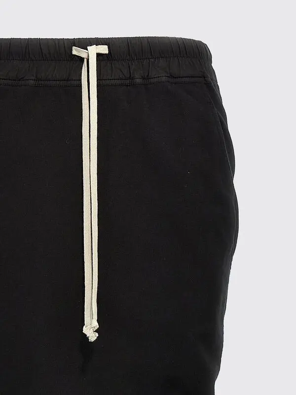 Rick Owens Cotton High-waisted Long Pencil Skirt With Drawstring