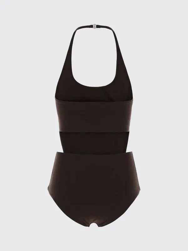 Alaïa Halterneck One-piece Swimsuit With Waist Knot Detail