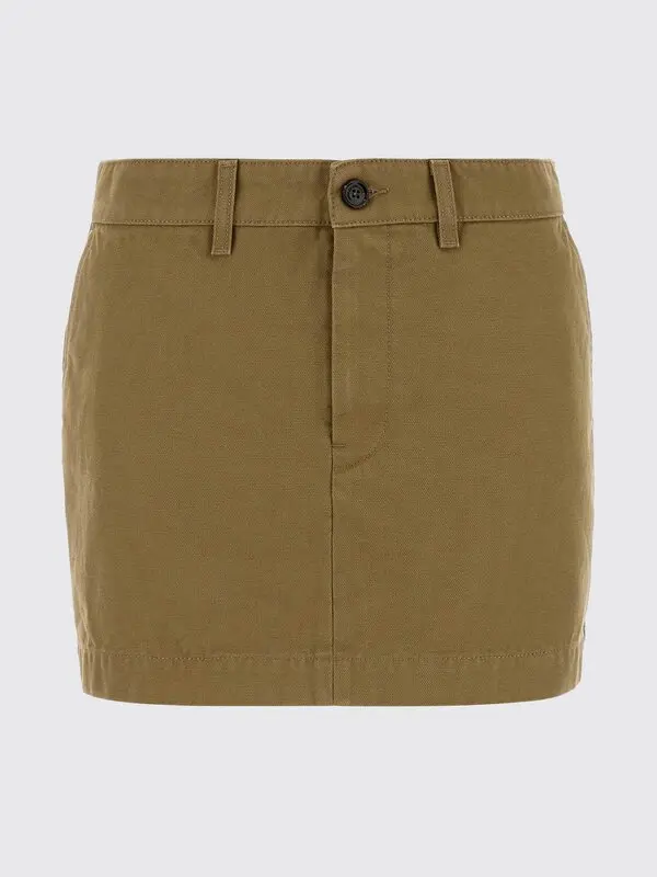 Balenciaga Mid-rise Pencil Mini Skirt In Cotton With Belt Loops