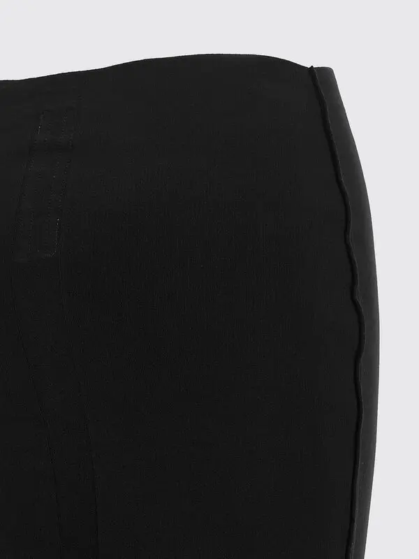 Rick Owens High-waisted Long Pencil Skirt In Viscose Knit With Front Slit