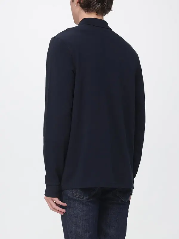 Fred Perry Long-sleeve Cotton Polo With Embroidered Logo