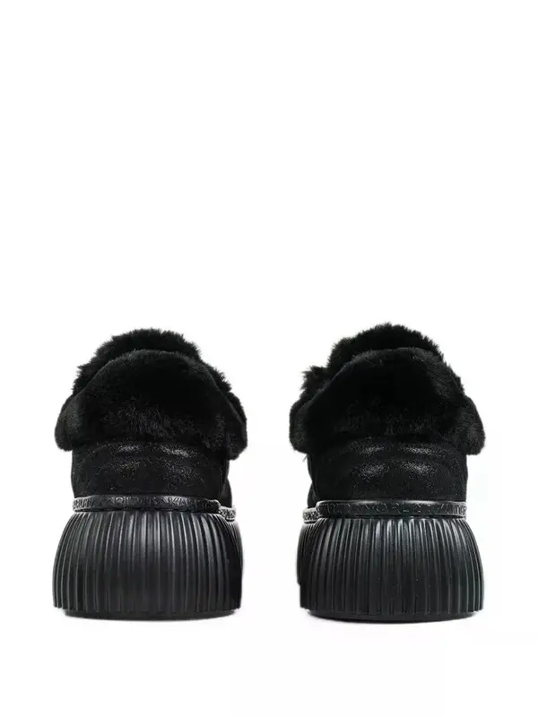 Karl Lagerfeld Faux-fur Trim Charm-embellished Sneakers