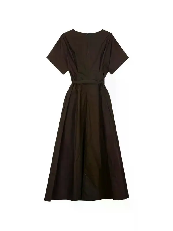PSOPHIA Belted V-neck Midi Dress