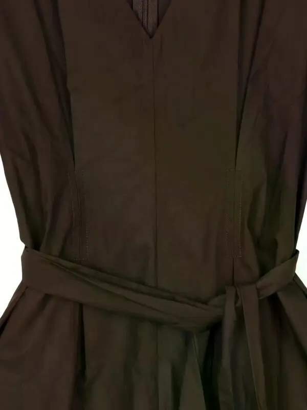 PSOPHIA Belted V-neck Midi Dress