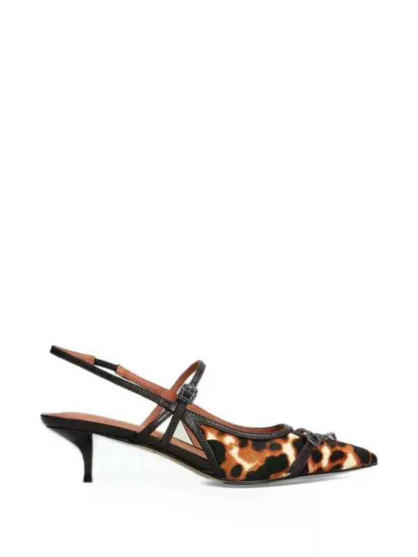 Kurt Geiger Animal-print Buckled Pumps