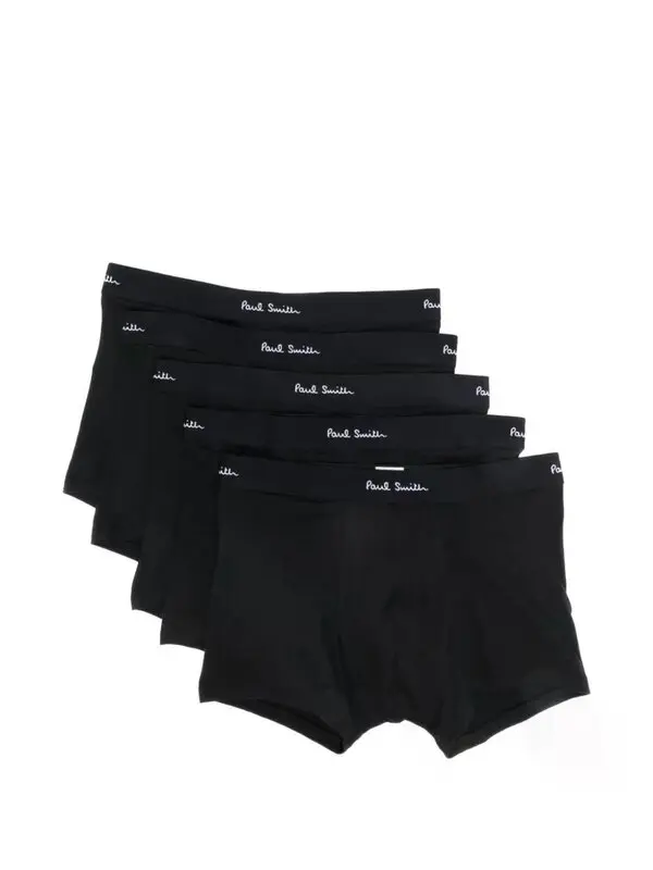 Paul Smith Logo-waistband Trunks Set - Black