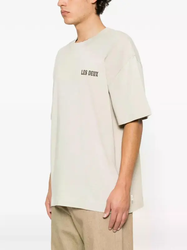 LES DEUX Logo-print Graphic-print T-shirt