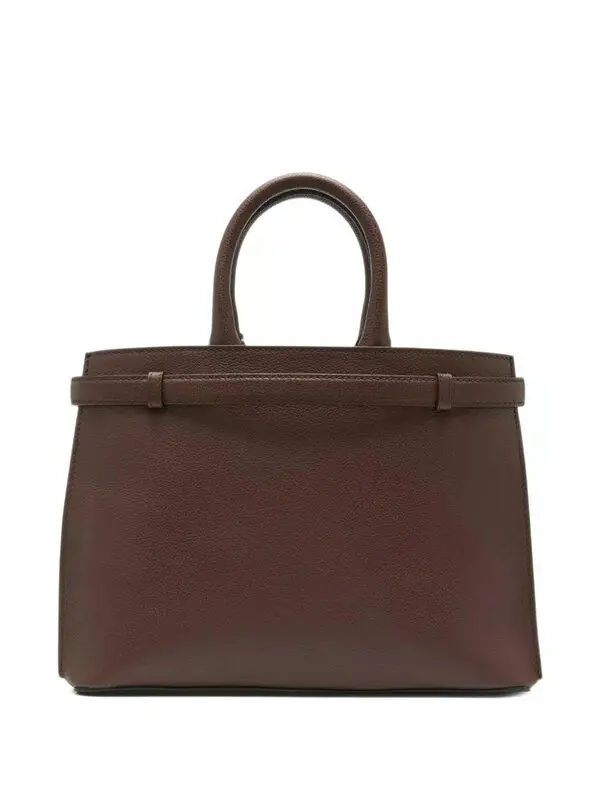LANCEL Logo-plaque Leather Tote Bag