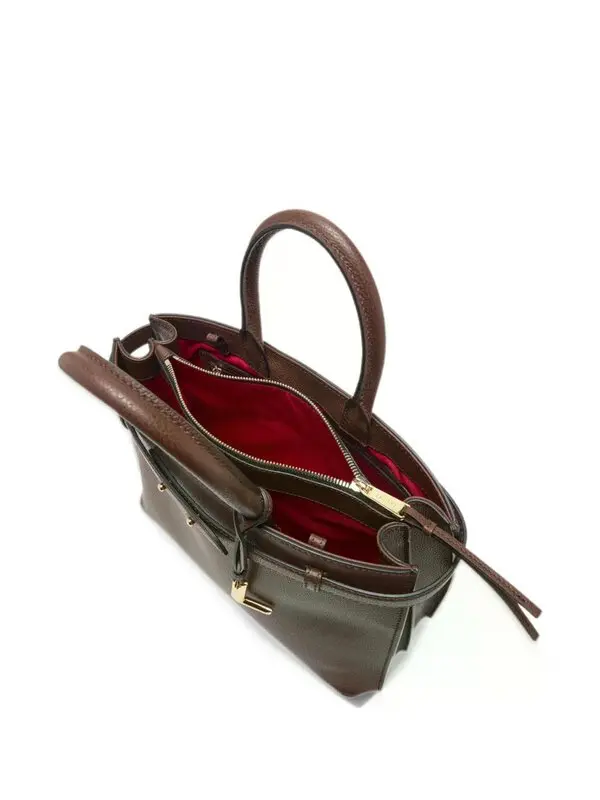 LANCEL Logo-plaque Leather Tote Bag