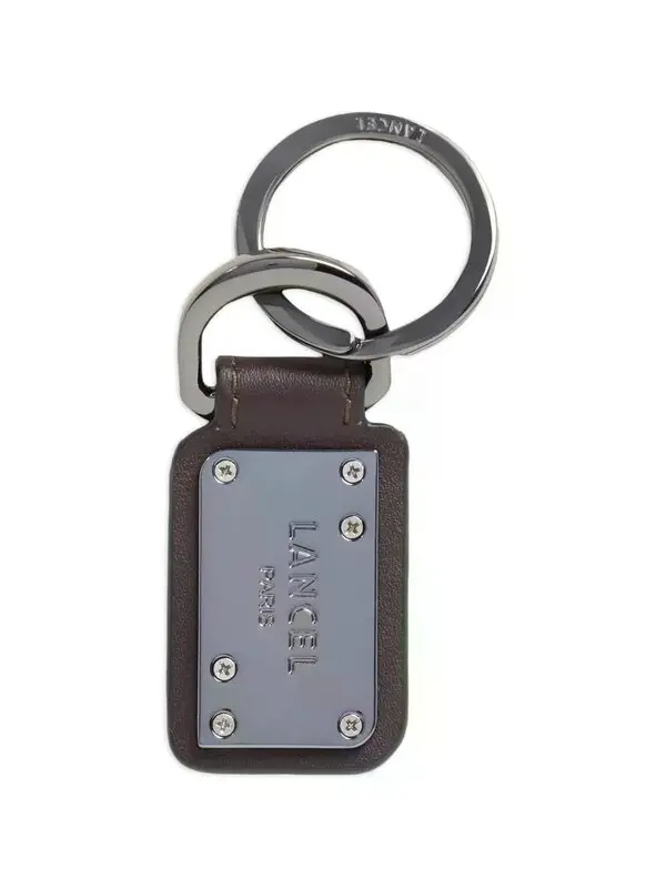 LANCEL Double L Logo-plaque Keyring