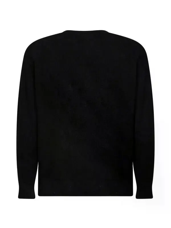 MC2 SAINT BARTH Intarsia-knit Embroidered-logo Sweater