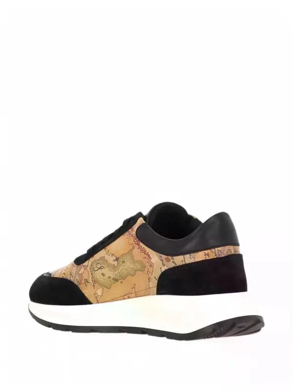 ALVIERO MARTINI 1° CLASSE Geo Map-print Panelled Sneakers