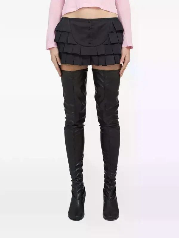 Gimaguas Shansa Tiered Ruffled Mini Skirt