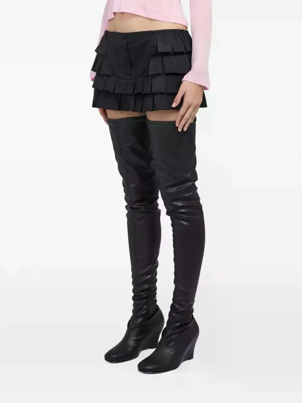 Gimaguas Shansa Tiered Ruffled Mini Skirt