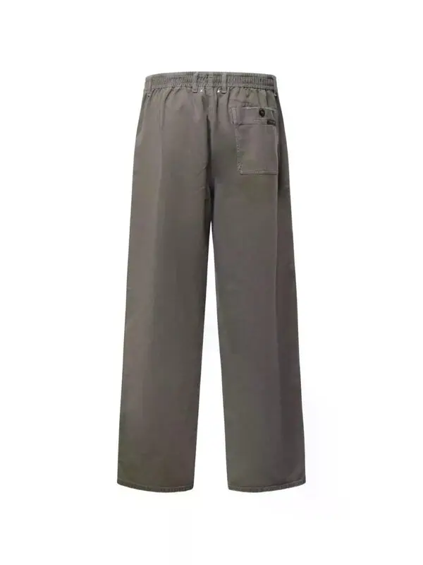 GOLDEN GOOSE Cargo Pants In Smoky Green Cotton Twill
