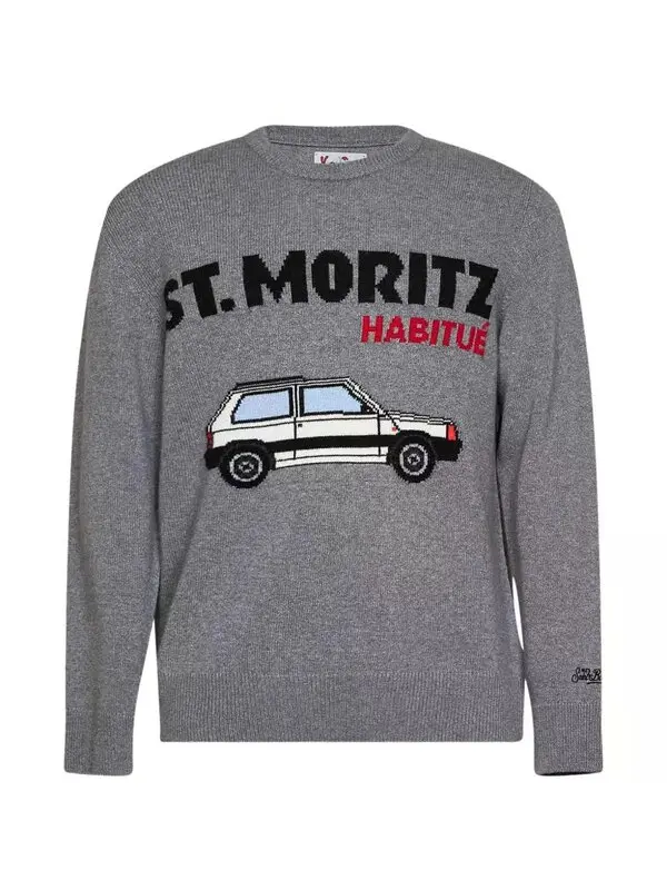 MC2 SAINT BARTH Intarsia-knit St. Moritz Sweater