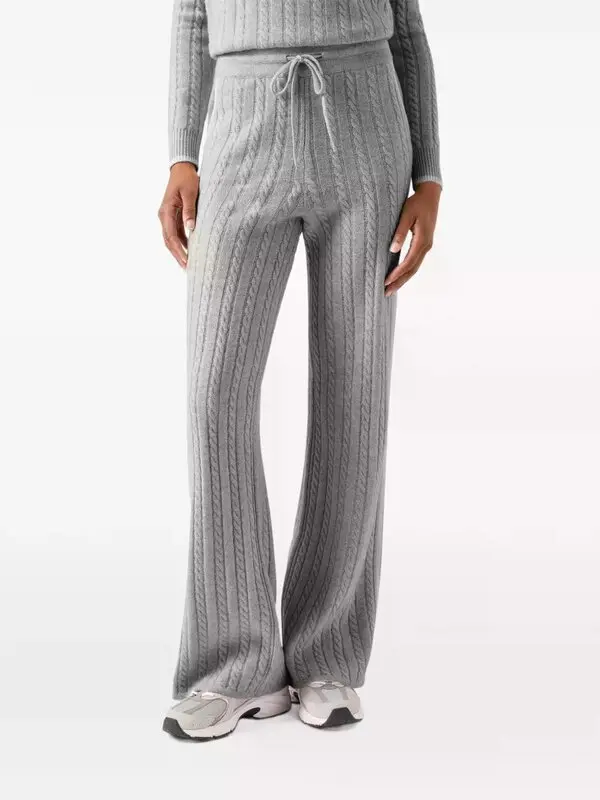 MC2 SAINT BARTH Dinard Cable-knit Drawstring Trousers