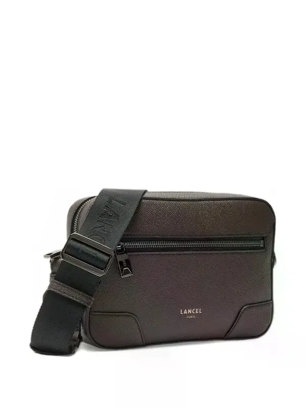 LANCEL Pebbled Leather Messenger Bag