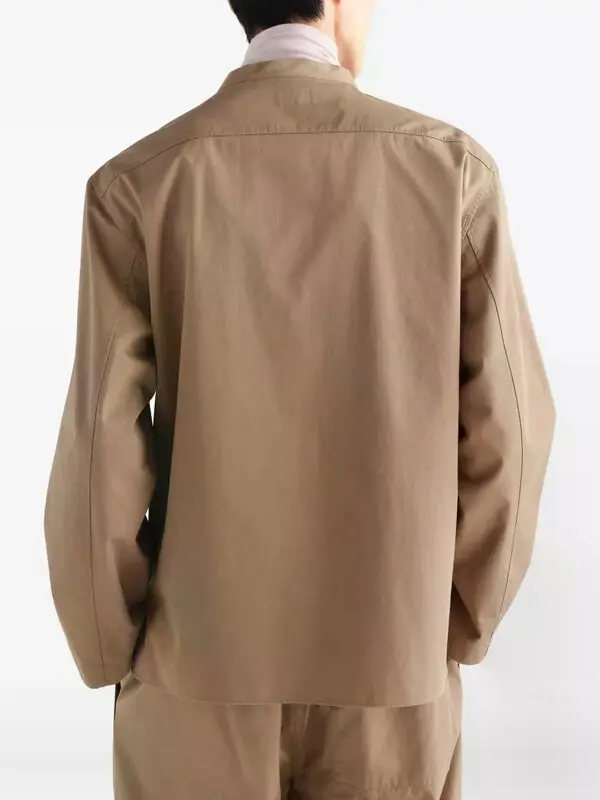 LEMAIRE V-neck Top In Light Cotton Twill
