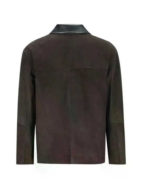 Loewe Contrast-collar Suede Jacket