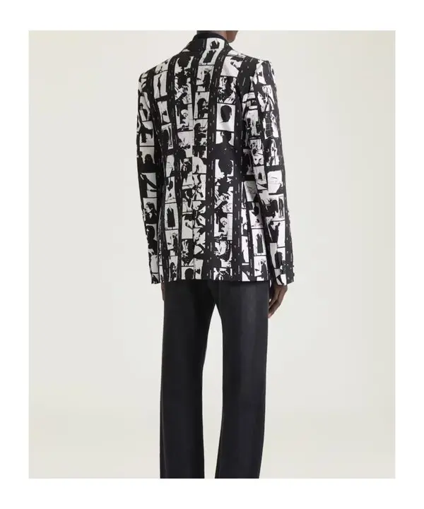 Givenchy Fitted Jacket In Cotton With Photographic Negative