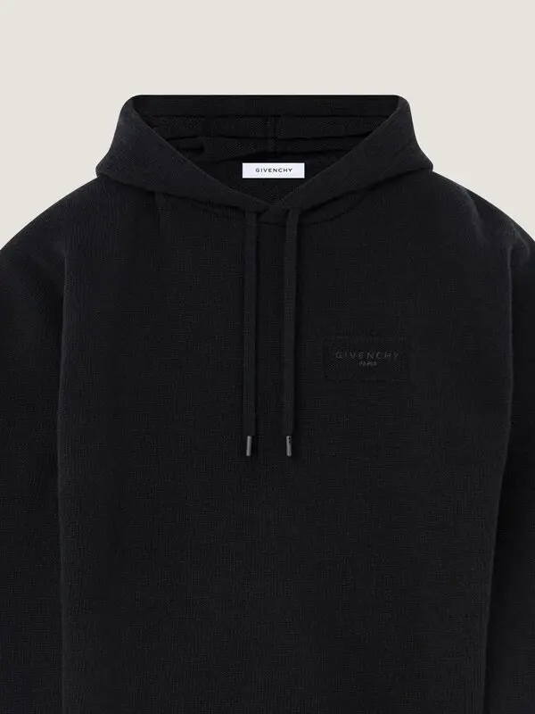 Givenchy Couture Seam Hoodie In Wool And Cashmere