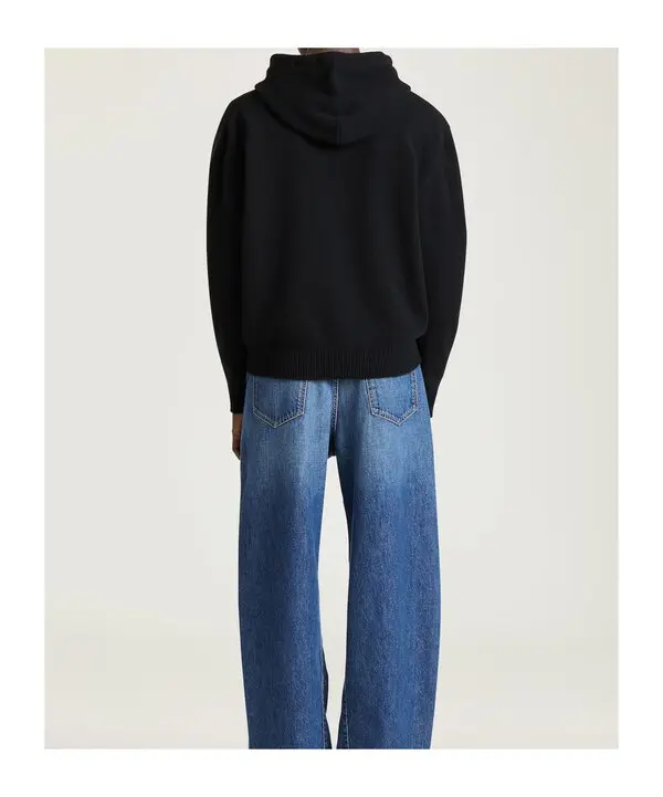 Givenchy Couture Seam Hoodie In Wool And Cashmere
