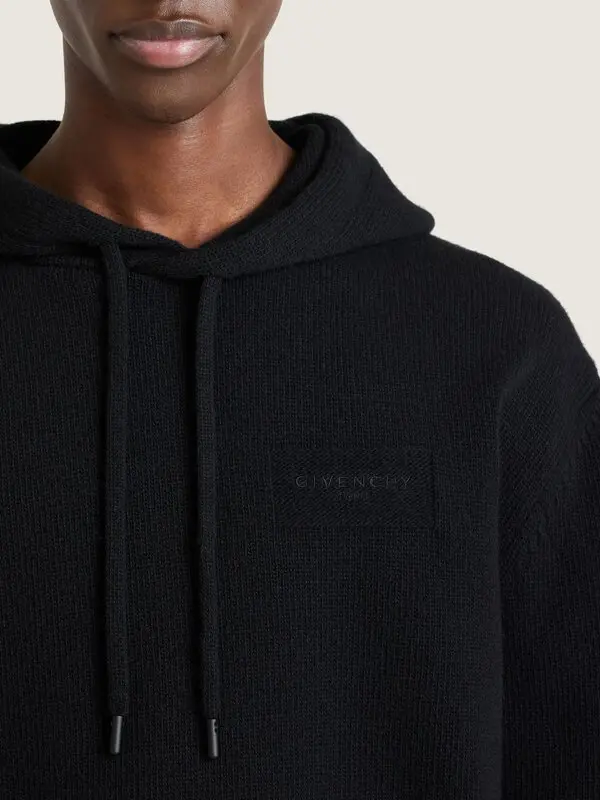 Givenchy Couture Seam Hoodie In Wool And Cashmere
