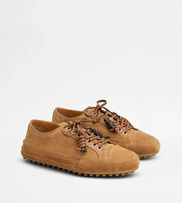 TOD'S Tassel-detail Suede Sneakers