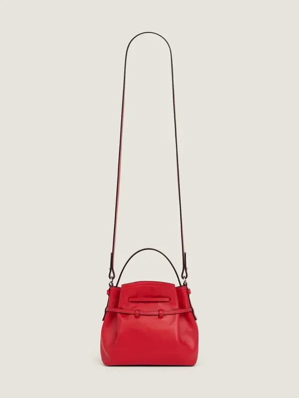 Givenchy Mini Voyou Bucket Bag In Shiny Leather
