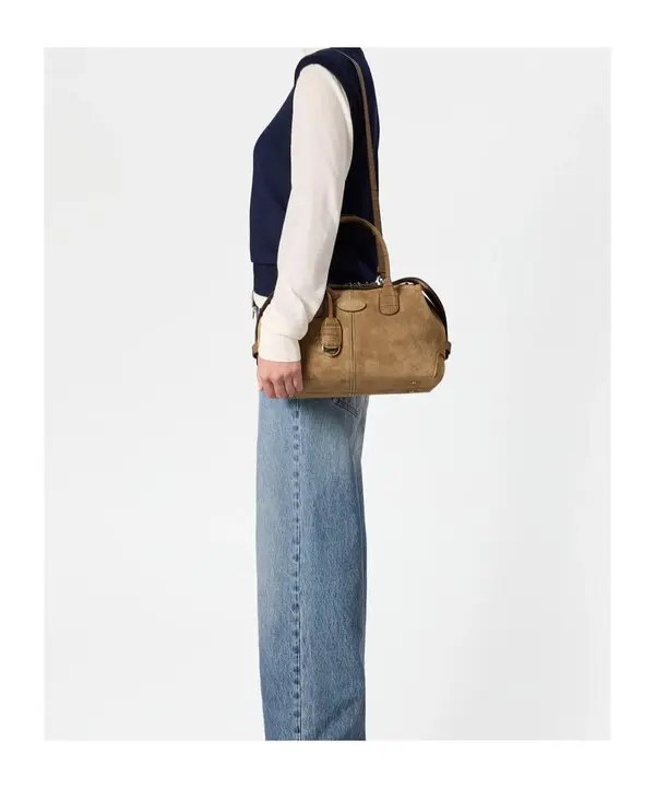 TOD'S Di Bag Bowling Bag In Suede Small