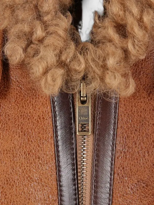 Chloé Shearling Leather Vest
