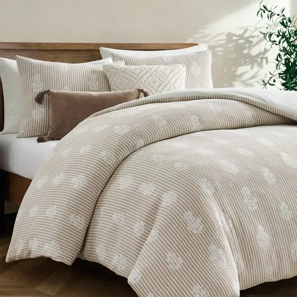 PERI HOME Wildflower Jacquard Comforter Set, Full/queen