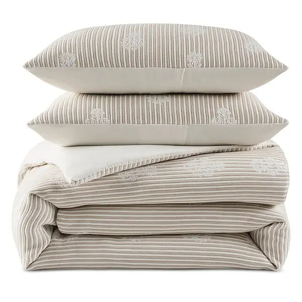 PERI HOME Wildflower Jacquard Comforter Set, King - Tan