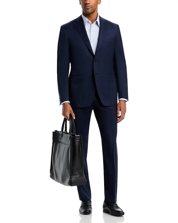Canali Sienna Tonal Plaid Regular Fit Suit